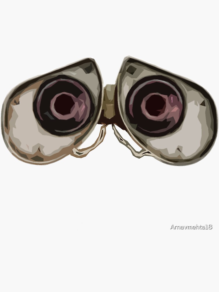 "Wall E Eyes" Sticker for Sale by Arnavmehta18 | Redbubble