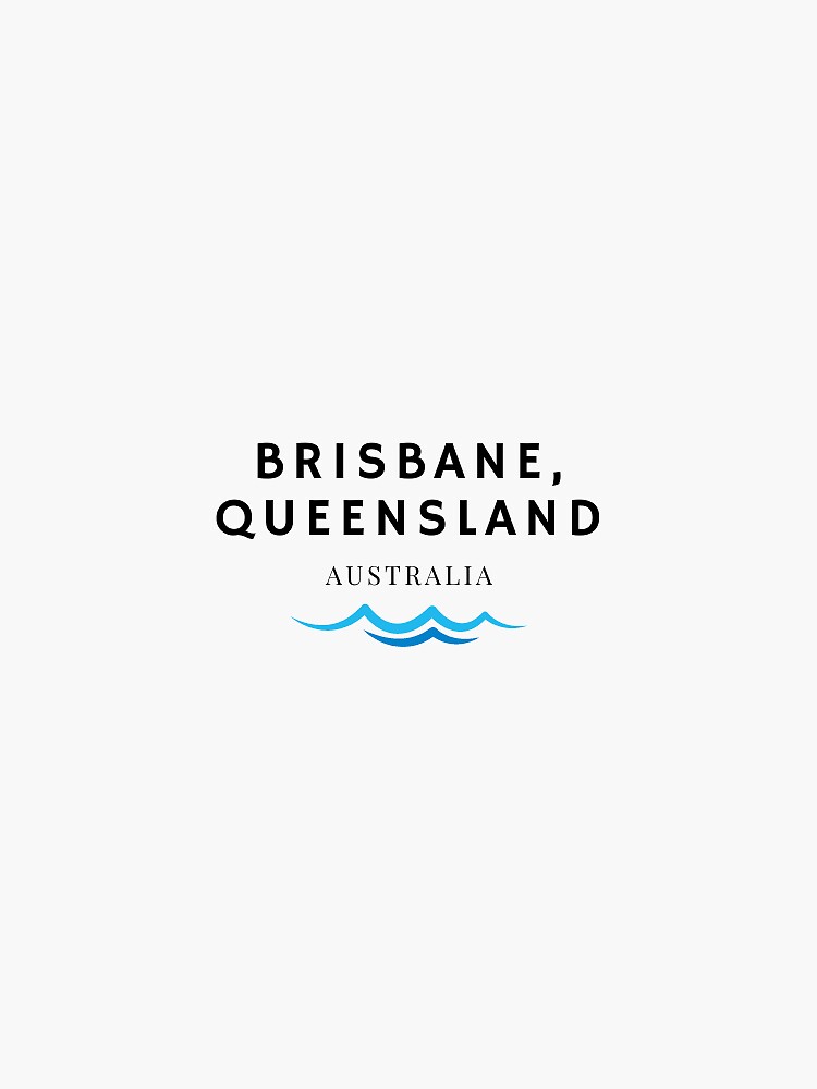 "Mini Brisbane, Queensland" Sticker for Sale by BookishGirly | Redbubble