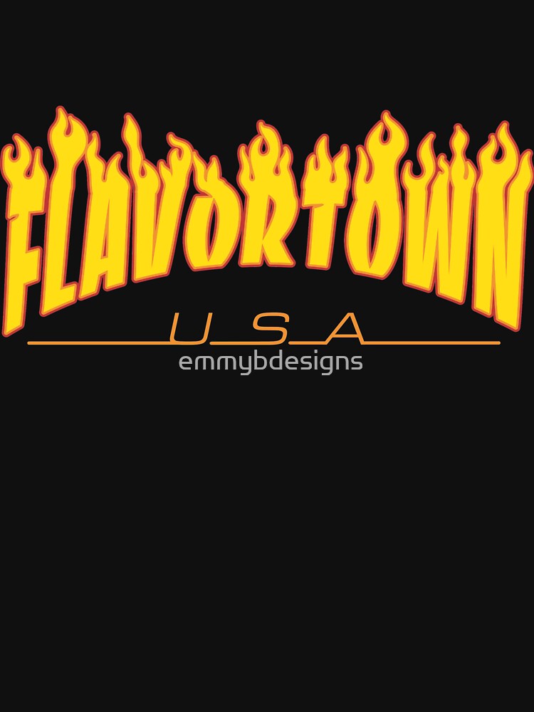 "Flavortown " T-shirt for Sale by emmybdesigns | Redbubble | flavortown ...