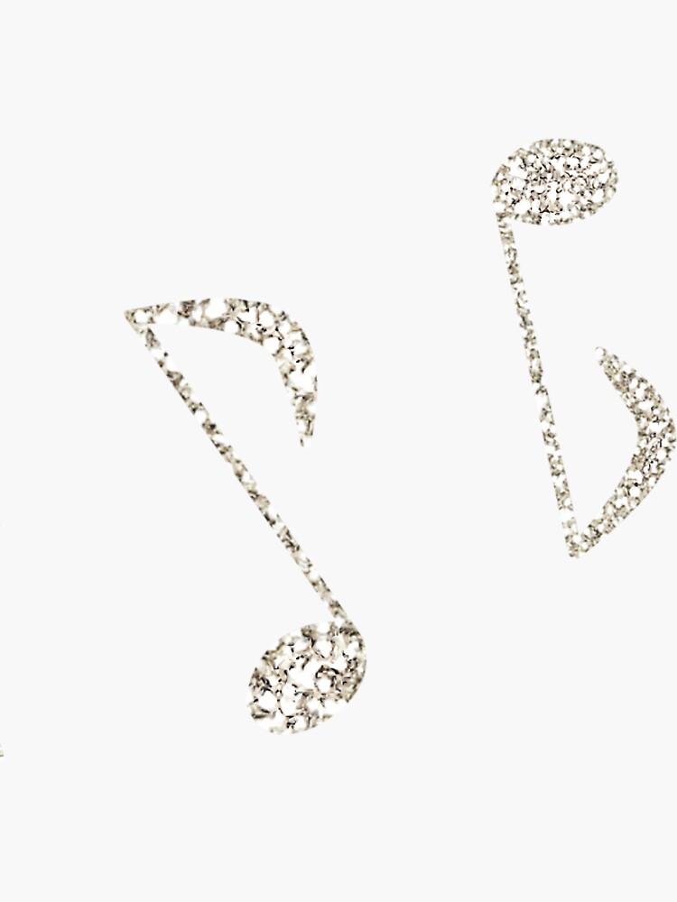 "Sparkly Music Notes " Sticker for Sale by cnekjmay77 | Redbubble