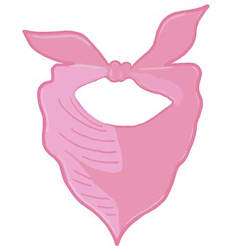 "Pink Bandana Cowgirl " Sticker for Sale by retrorangerr | Redbubble