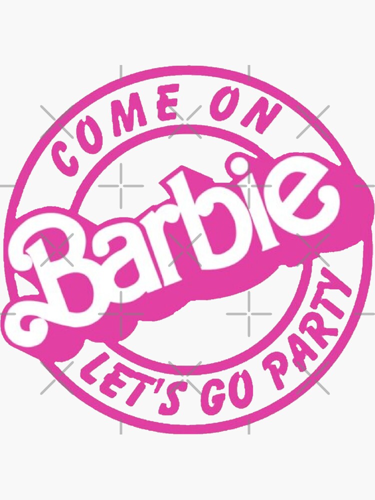 "barbie party" Sticker by annascreation | Redbubble
