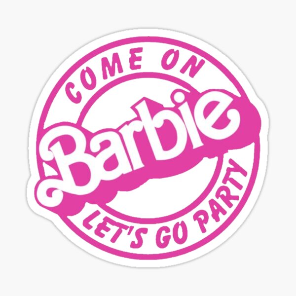 "barbie party" Sticker by annascreation | Redbubble