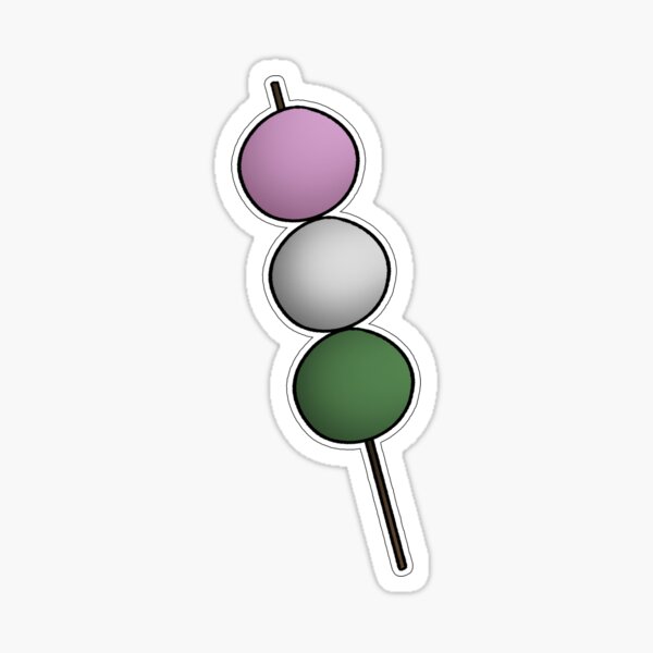 "Hanami Dango Sticker" Sticker for Sale by flawlessstriker | Redbubble