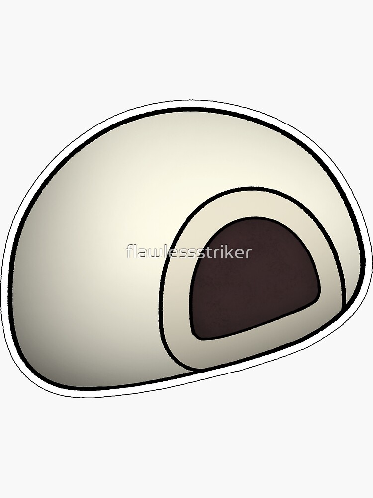 "Red Bean Mochi Sticker" Sticker for Sale by flawlessstriker | Redbubble