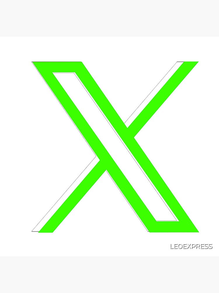 X Verde Logo X, Logo, Twitter, New, Brand, X.com, Social Icon Free