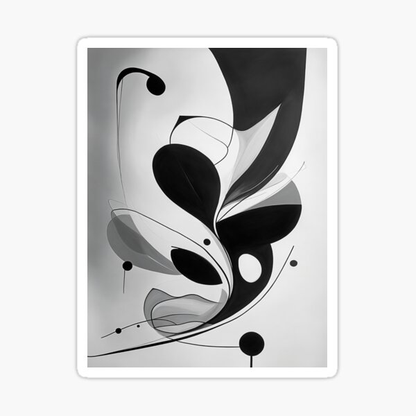 "graphic in trendy style black and white " Sticker for Sale by jkrphoto ...