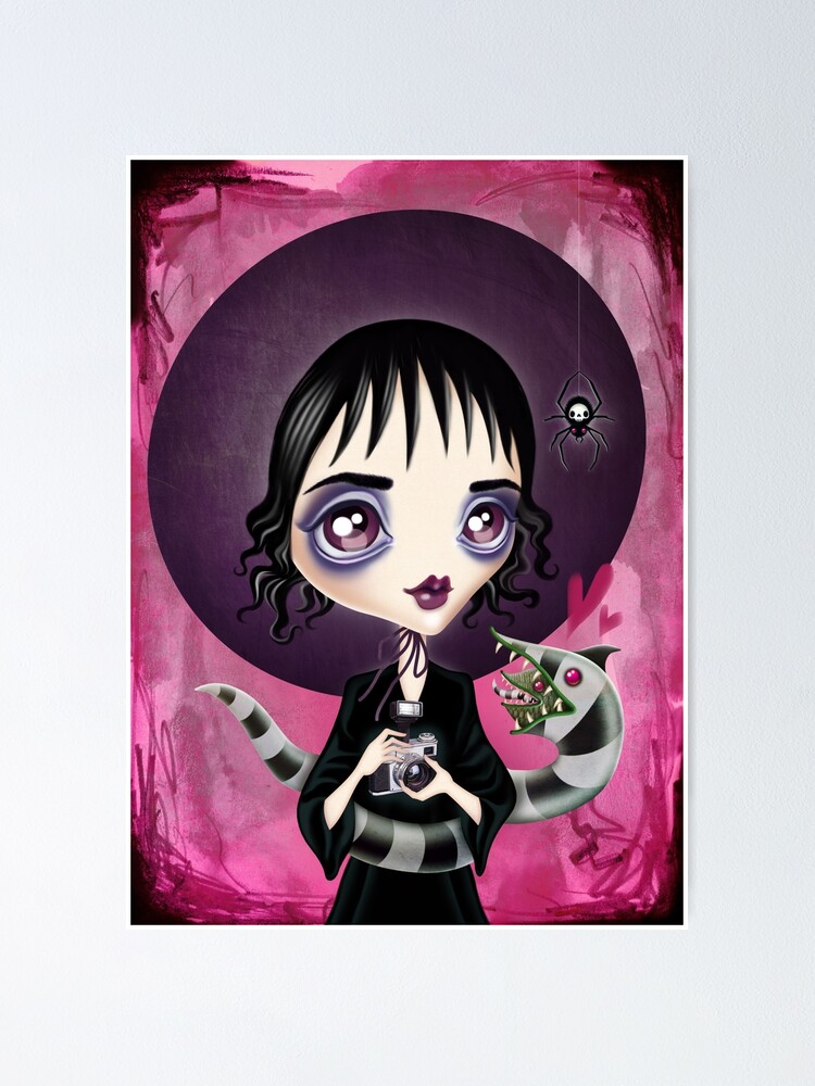 "Strange and Unusual - Lydia Deetz" Poster by sandygrafik | Redbubble