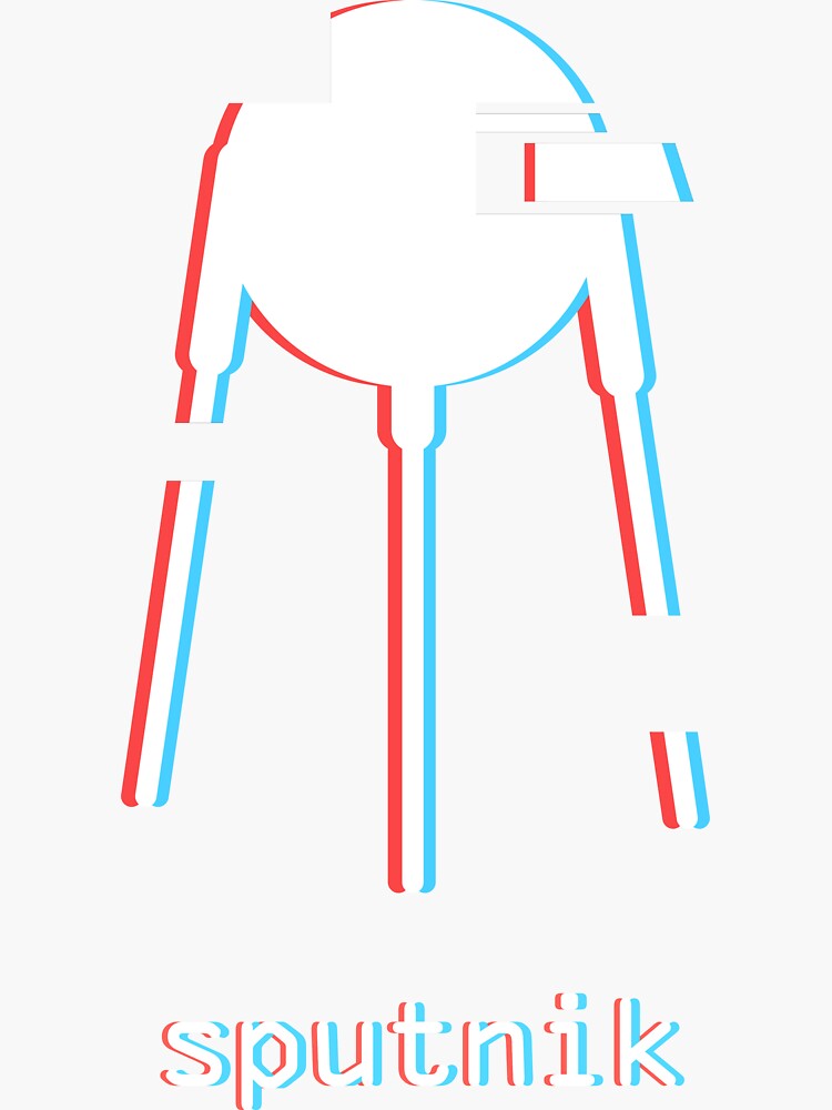 "Sputnik | Soviet Union USSR Russian Space Program" Sticker for Sale by ...