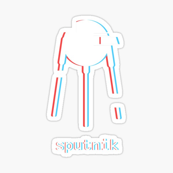 "Sputnik | Soviet Union USSR Russian Space Program" Sticker for Sale by ...