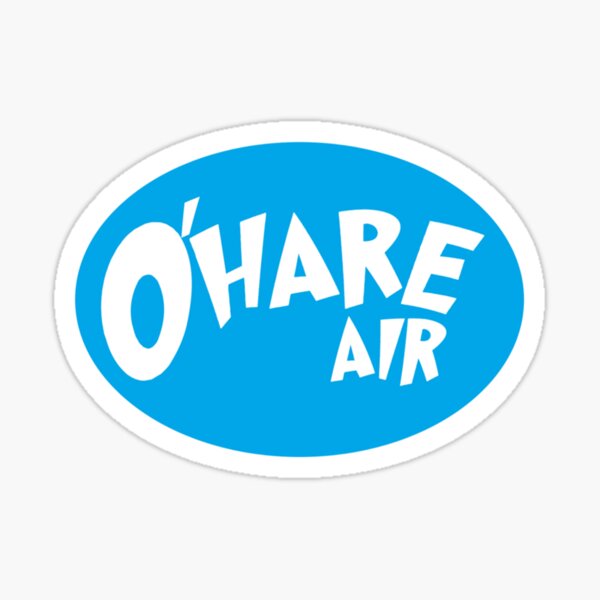 "OHare Air" Sticker by AdrieDucharme | Redbubble
