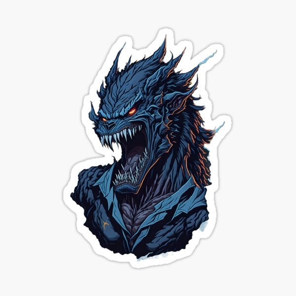 "Werewolf Ripping" Sticker for Sale by YrtemmyS | Redbubble