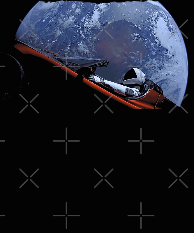 "Starman Earth View Falcon Heavy T Shirt" by bledi | Redbubble