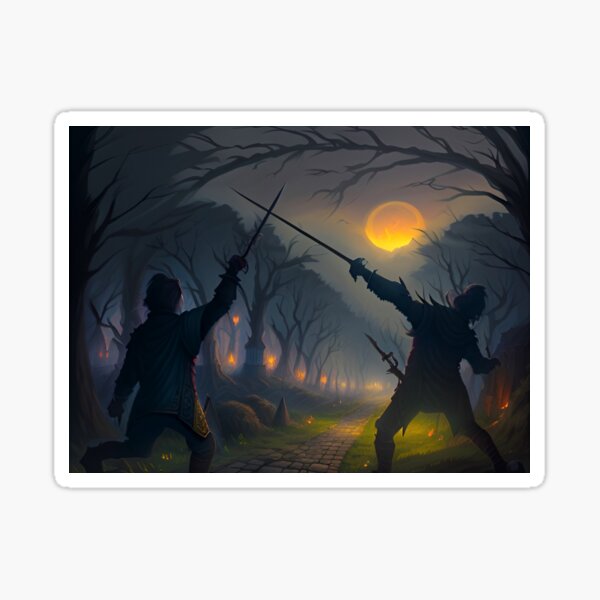 "Fencing" Sticker for Sale by Glenbobagins | Redbubble