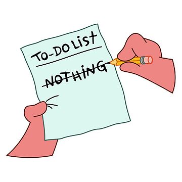 "SpongeBob To-Do List NOTHING" Sticker by Scorpioholic | Redbubble