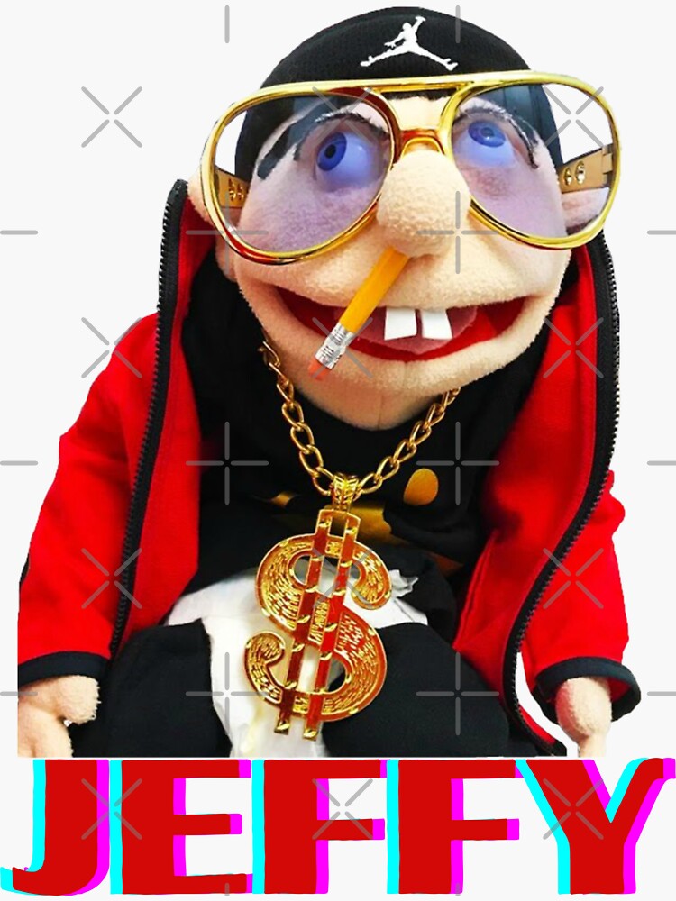 "jeffy - T-shirt" Sticker for Sale by TheArtful-A7med | Redbubble