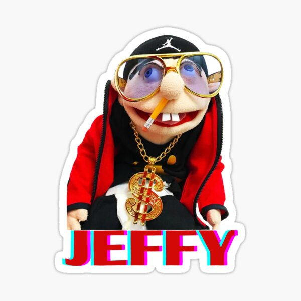 "jeffy - T-shirt" Sticker for Sale by TheArtful-A7med | Redbubble