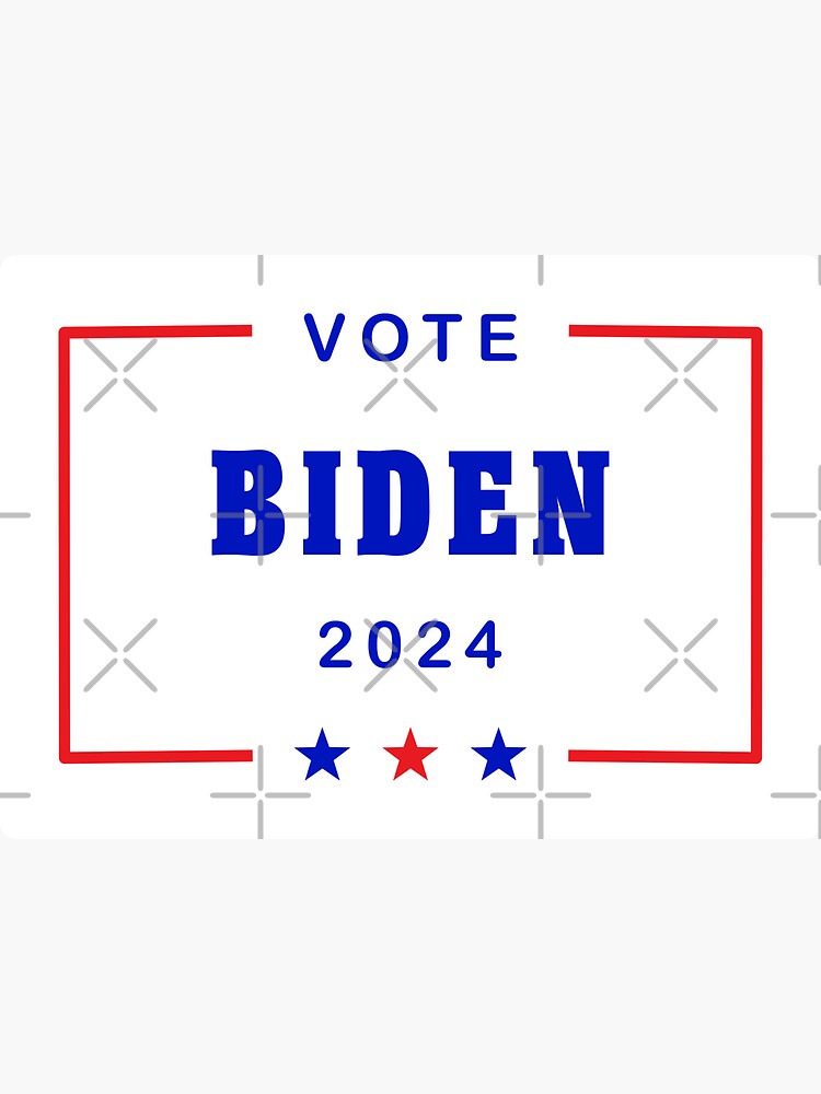"Modern Vote Joe Biden 2024 Stars Box Light-Color" Sticker for Sale by ...