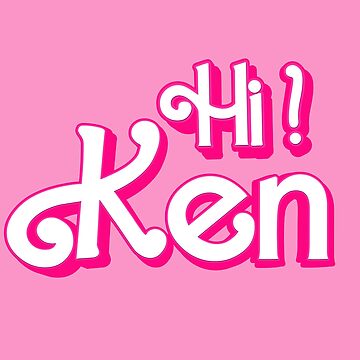 "Hi Ken!" Sticker for Sale by partyfarty | Redbubble