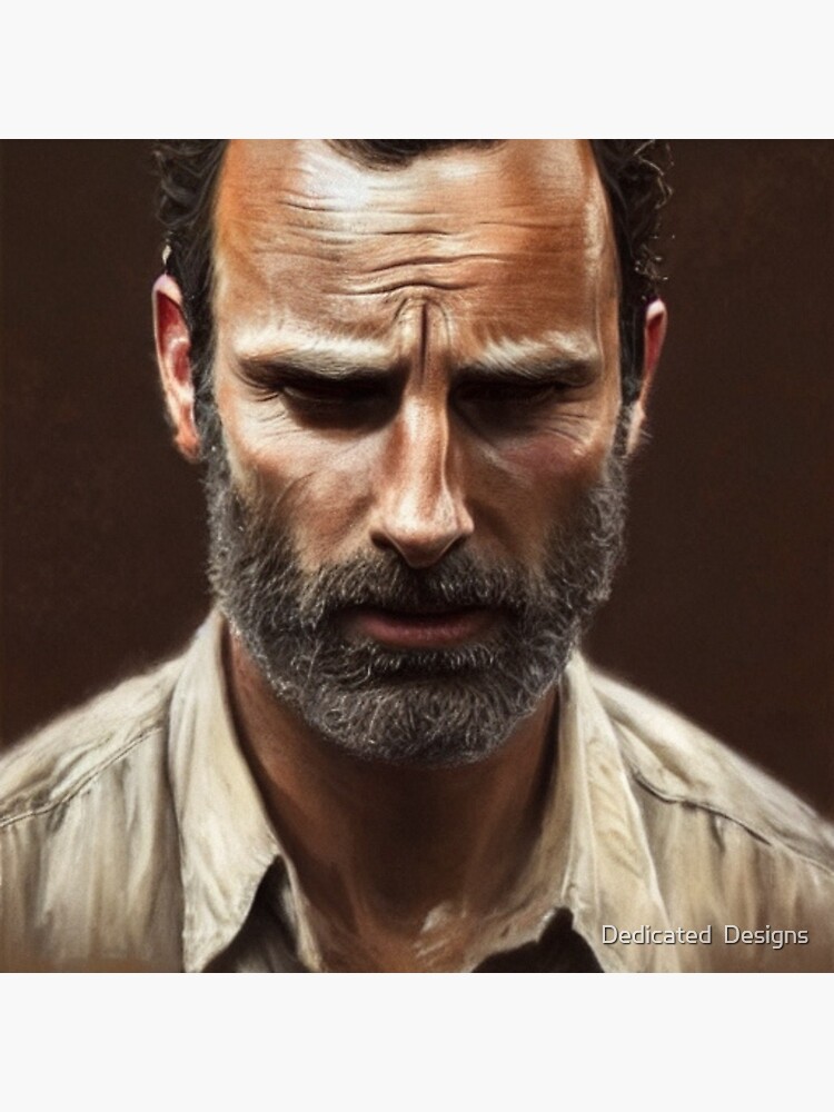 "AI Rick Grimes Rizz Face" Sticker for Sale by Dedicated Designs ...