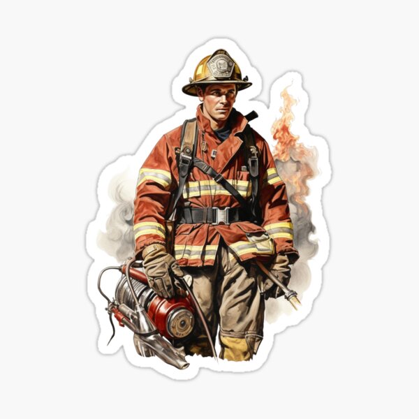 "Retro firefighter,firefighter gear, firefighter men, fireman, emt ...