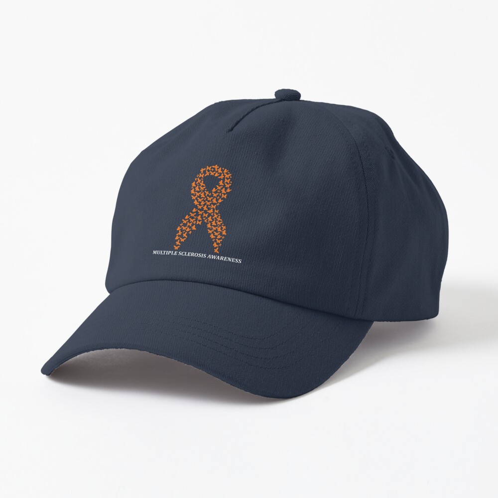 "Multiple Sclerosis Awareness A Orange Ribbon On MS Day " Sticker for ...