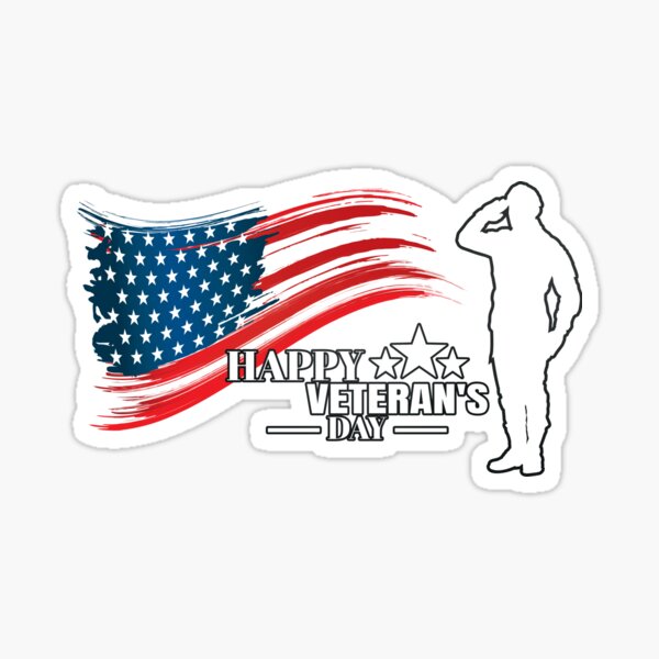 "Happy veterans day, veterans day, us veterans" Sticker for Sale by ...