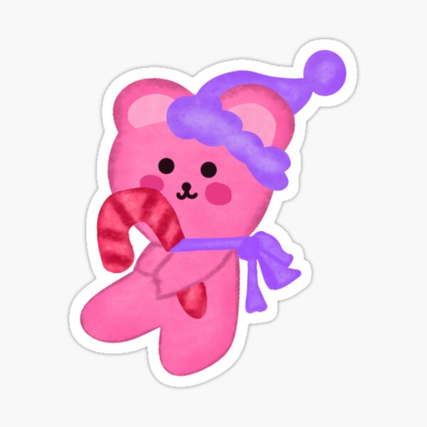 "festival day pink bear" Sticker for Sale by Madomuay | Redbubble