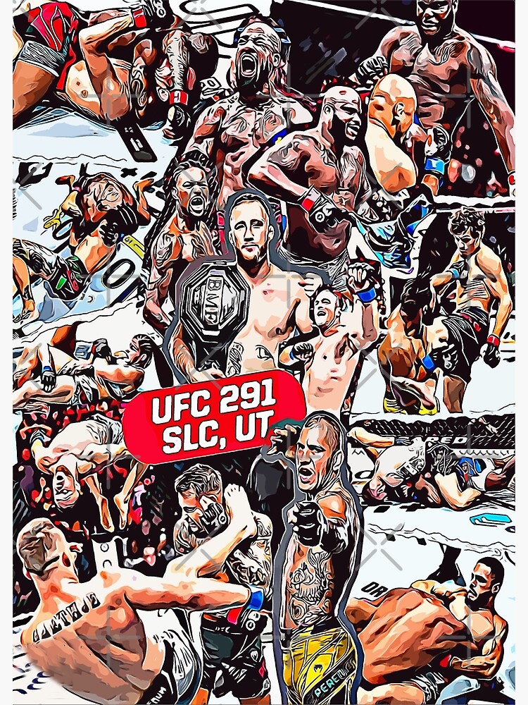 "ufc 291 fight card" Poster for Sale by Markstodge | Redbubble