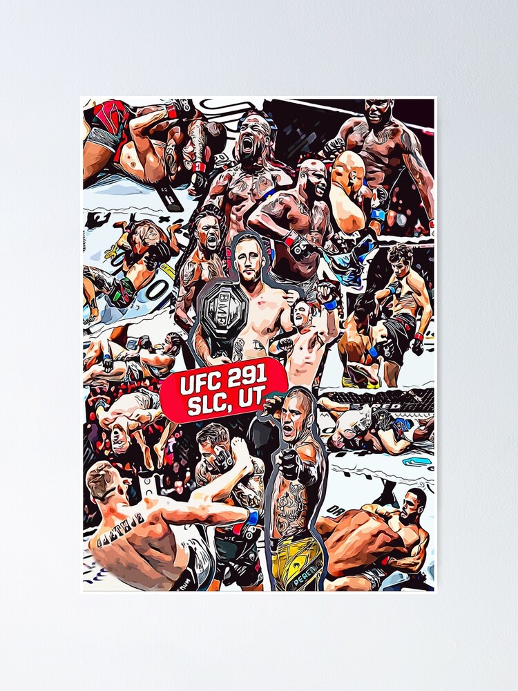 "ufc 291 fight card" Poster for Sale by Markstodge | Redbubble