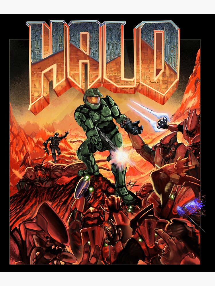 "Halo Game" Poster for Sale by MarsiliusAudet | Redbubble