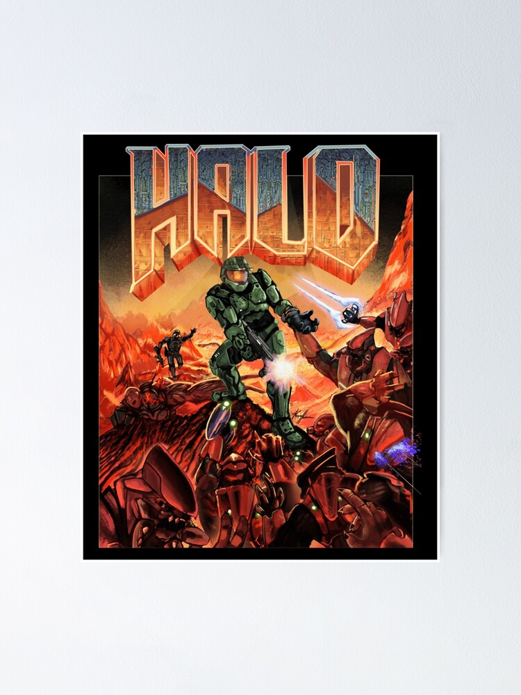 "Halo Game" Poster for Sale by MarsiliusAudet | Redbubble