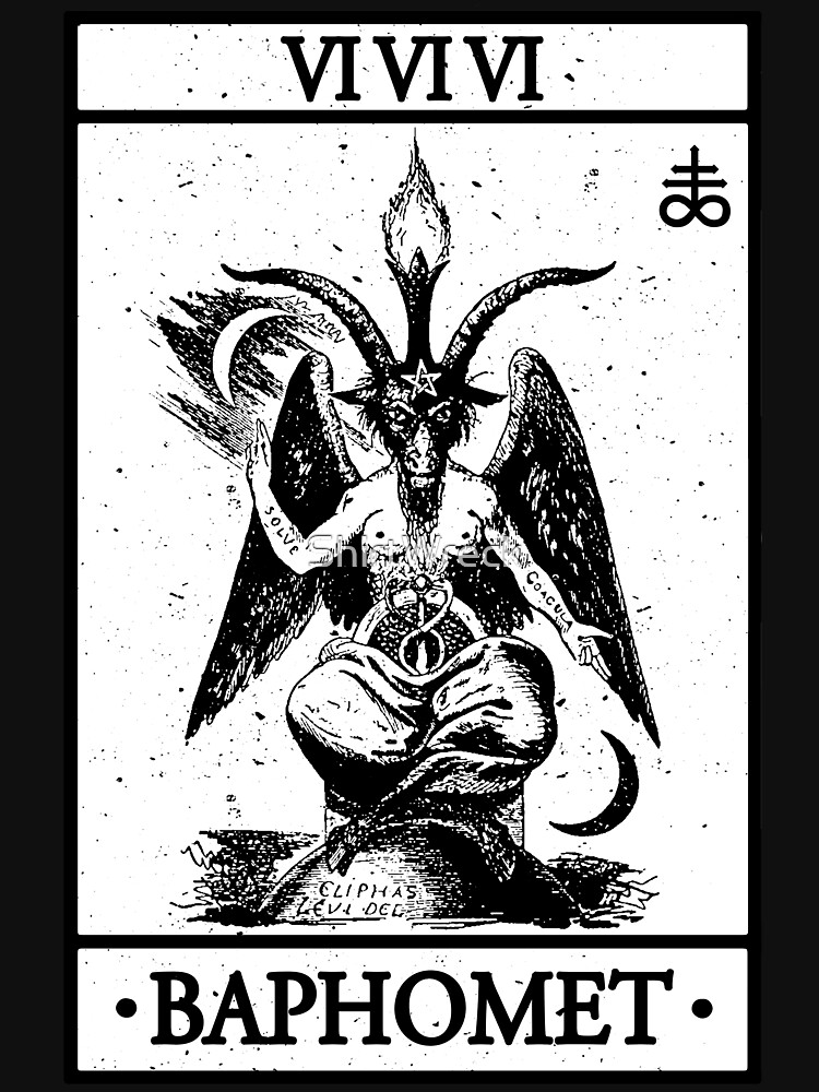 "BAPHOMET TAROT CARD - BAPHOMET, SATANISM AND THE OCCULT" T-shirt by ...