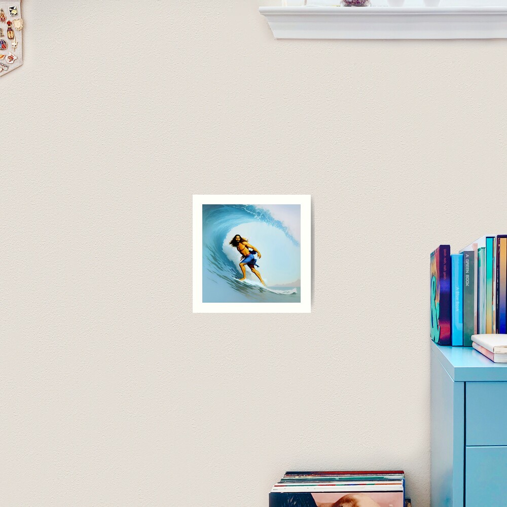 "Surfer Jesus" Art Board Print for Sale by WeedLoveJesus | Redbubble