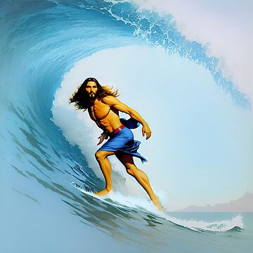 "Surfer Jesus" Art Board Print for Sale by WeedLoveJesus | Redbubble