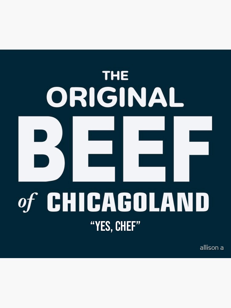 "The Original Beef of Chicagoland Yes Chef" Sticker for Sale by allison ...