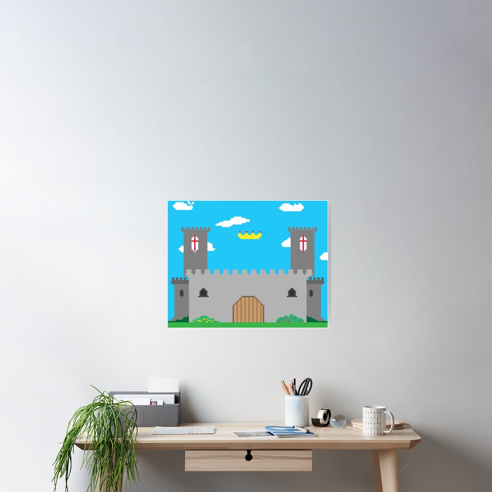 "Castle Pixel Art" Poster for Sale by Racget | Redbubble