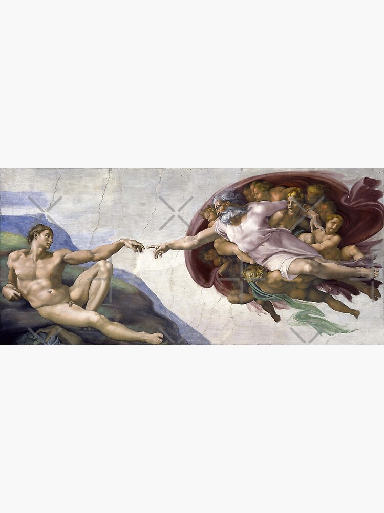 "The Creation of Adam - Michelangelo " Art Print by lefterisbetsis ...