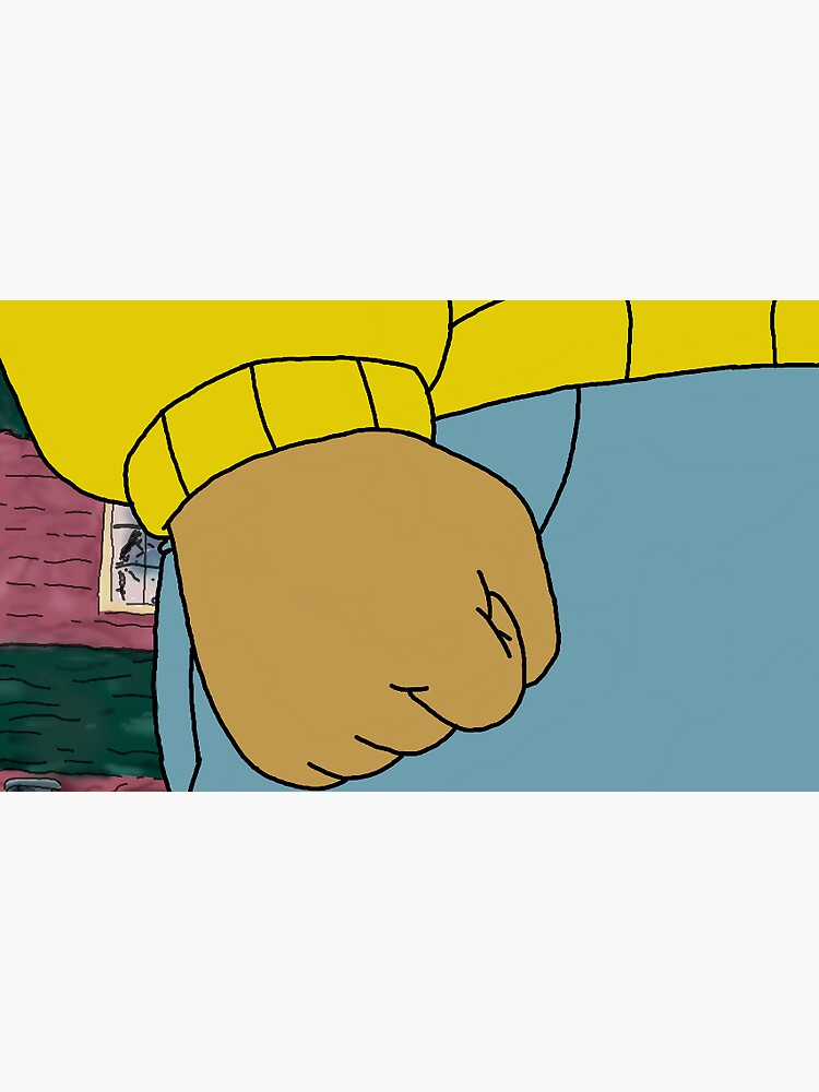 "Arthur's Fist Meme " Sticker for Sale by TrendJunky | Redbubble
