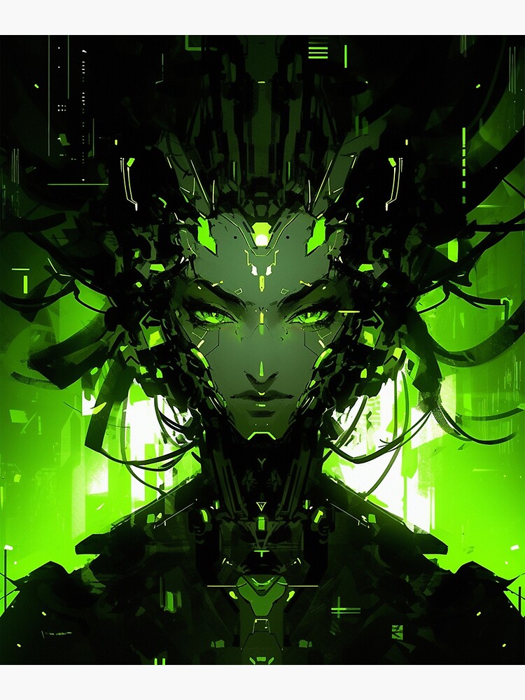 "SHODAN - System Shock - The Upgrade " Greeting Card for Sale by ...