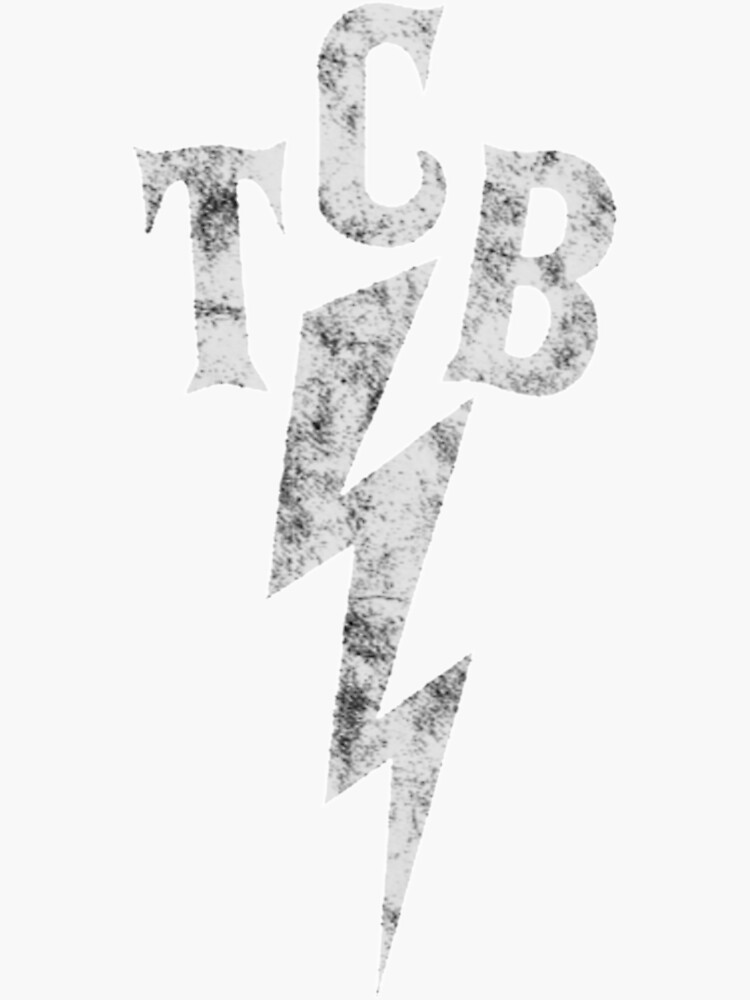 "Elvis TCB lucky" Sticker by VoletaArpin | Redbubble