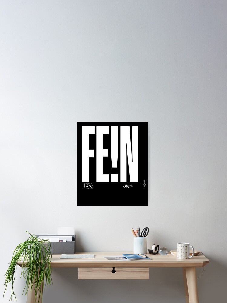 "FE!N - Travis Scott 'FEIN' - Black" Poster for Sale by La Flame ...