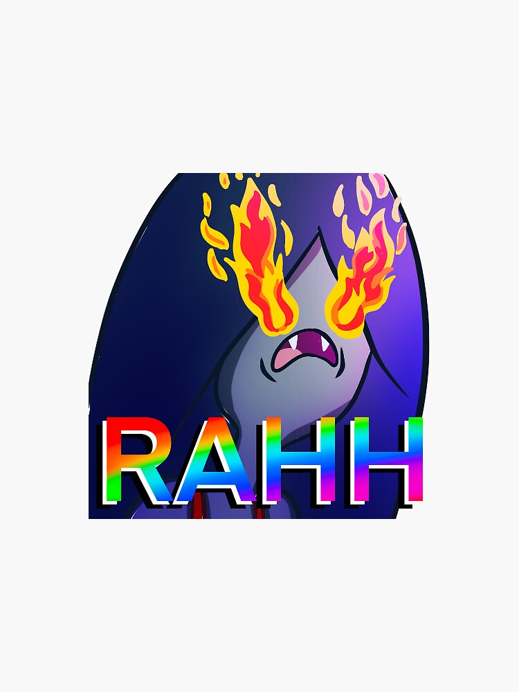 "Vampire Anime Girl Rahh Emote" Sticker for Sale by princeshay | Redbubble