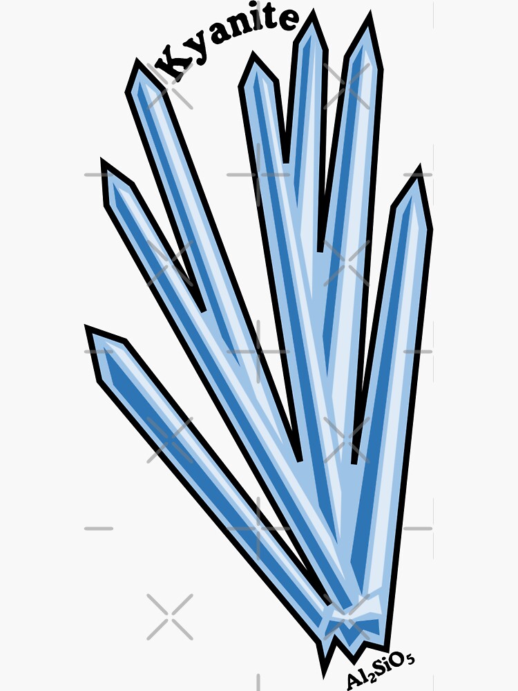 "Kyanite" Sticker by RockADoodles | Redbubble