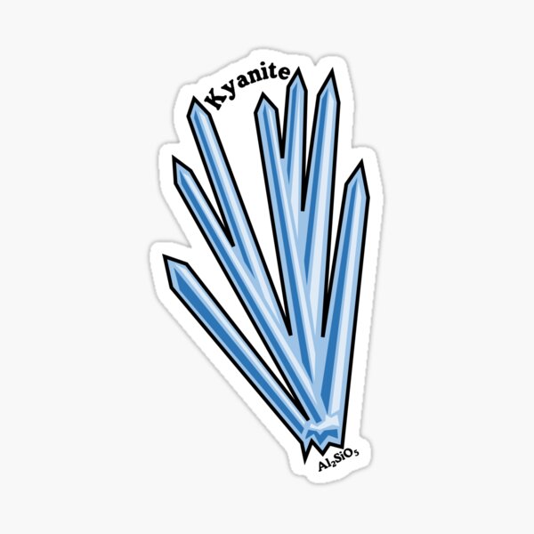 "Kyanite" Sticker by RockADoodles | Redbubble