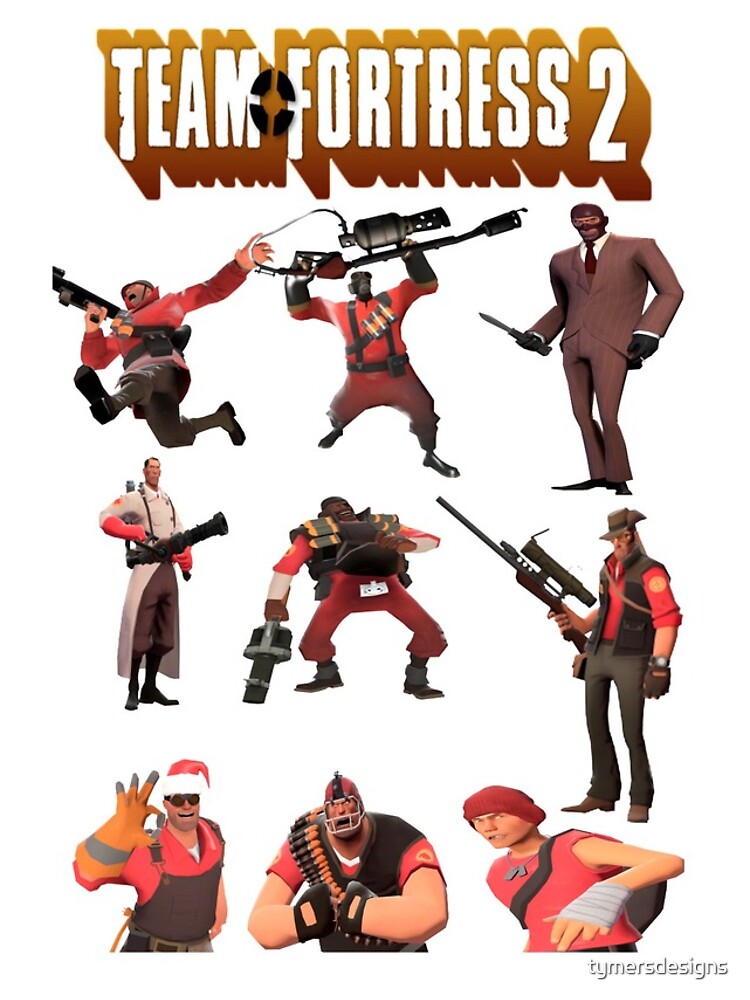 "Team Fortress 2 - All Characters / Classes with TF2 Logo" iPhone Case ...