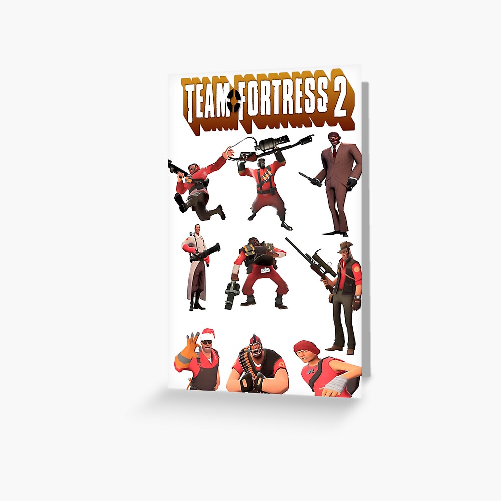 "Team Fortress 2 - All Characters / Classes with TF2 Logo" Greeting ...