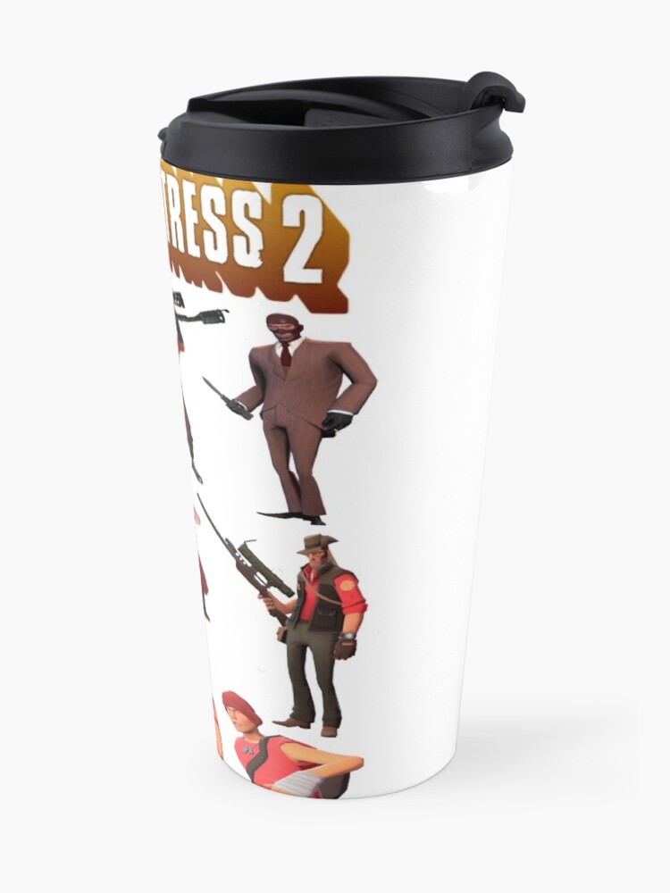 "Team Fortress 2 - All Characters / Classes with TF2 Logo" Travel Mug ...