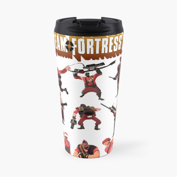 "Team Fortress 2 - All Characters / Classes with TF2 Logo" Travel Mug ...