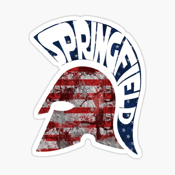 "Springfield Helmet" Sticker for Sale by Duckgirl5450 | Redbubble